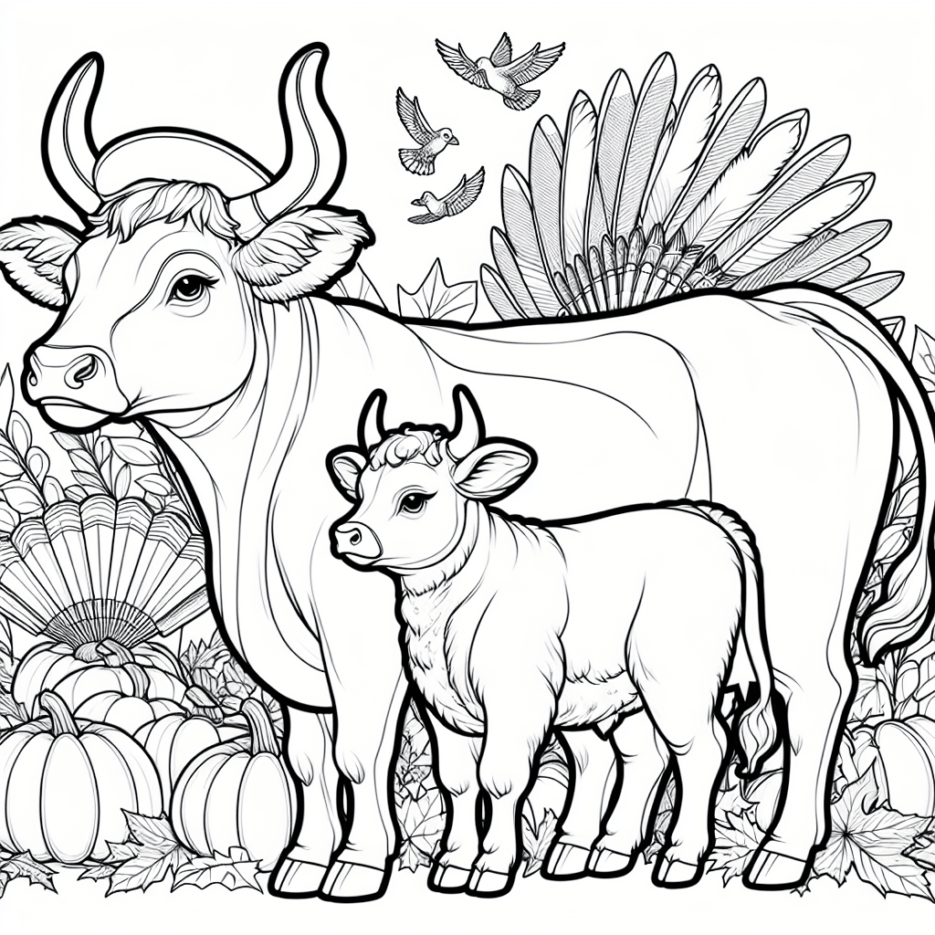 Cow Coloring Pages | GoGo Coloring