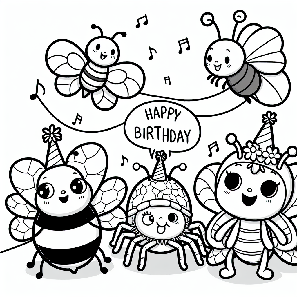 Insects Coloring Pages - GoGo Coloring