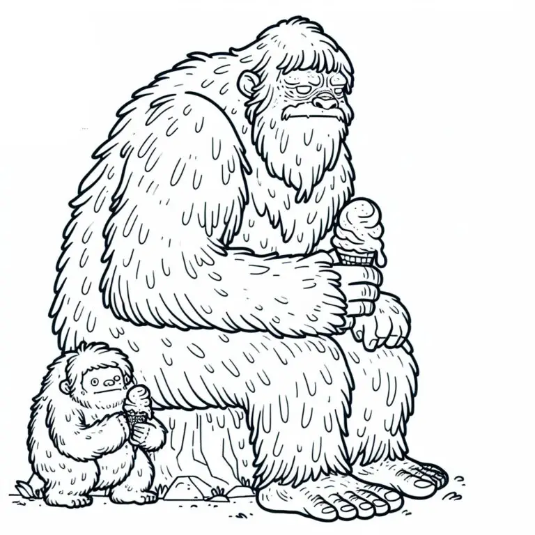 Bigfoot Coloring Pages - GoGo Coloring