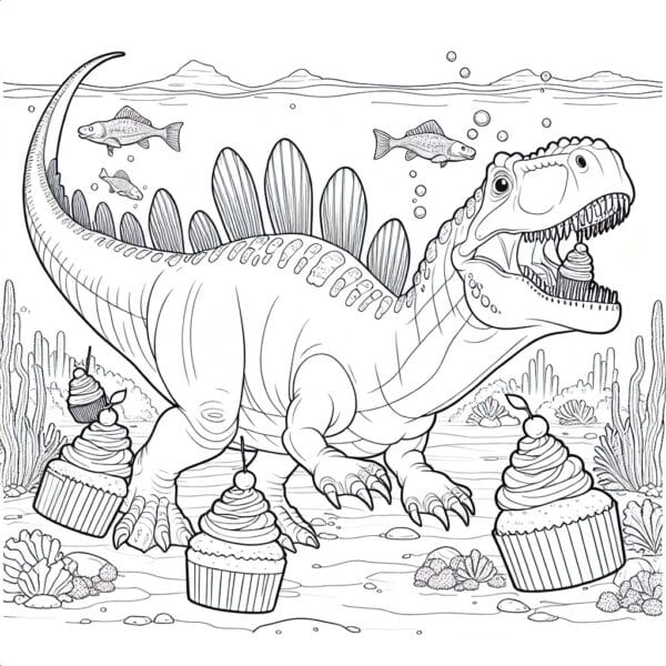 Kronosaurus Coloring Pages - GoGo Coloring