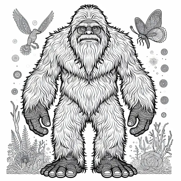 Yeti Coloring Pages - GoGo Coloring