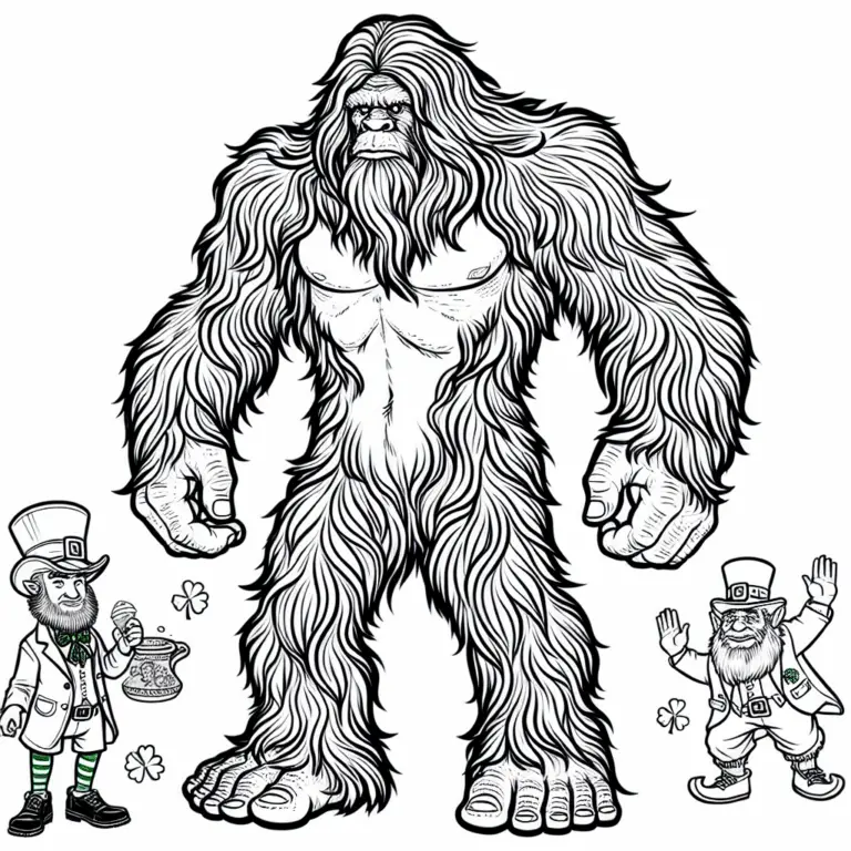 Bigfoot Coloring Pages - GoGo Coloring